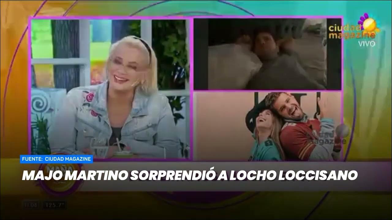 Majo Martino sorprendió a Locho Loccisano - Minuto Argentina - YouTube