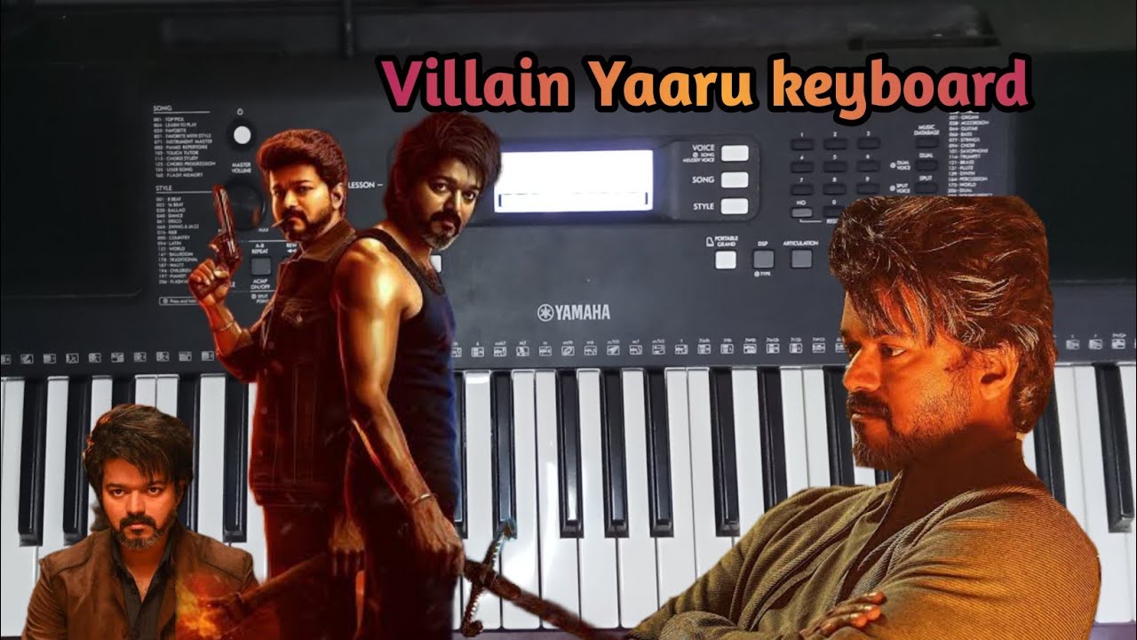Villain Yaaru 🎹😈🎵song keyboard cover by Aadesh #Leo #LCU #Lokesh #Vijay ...