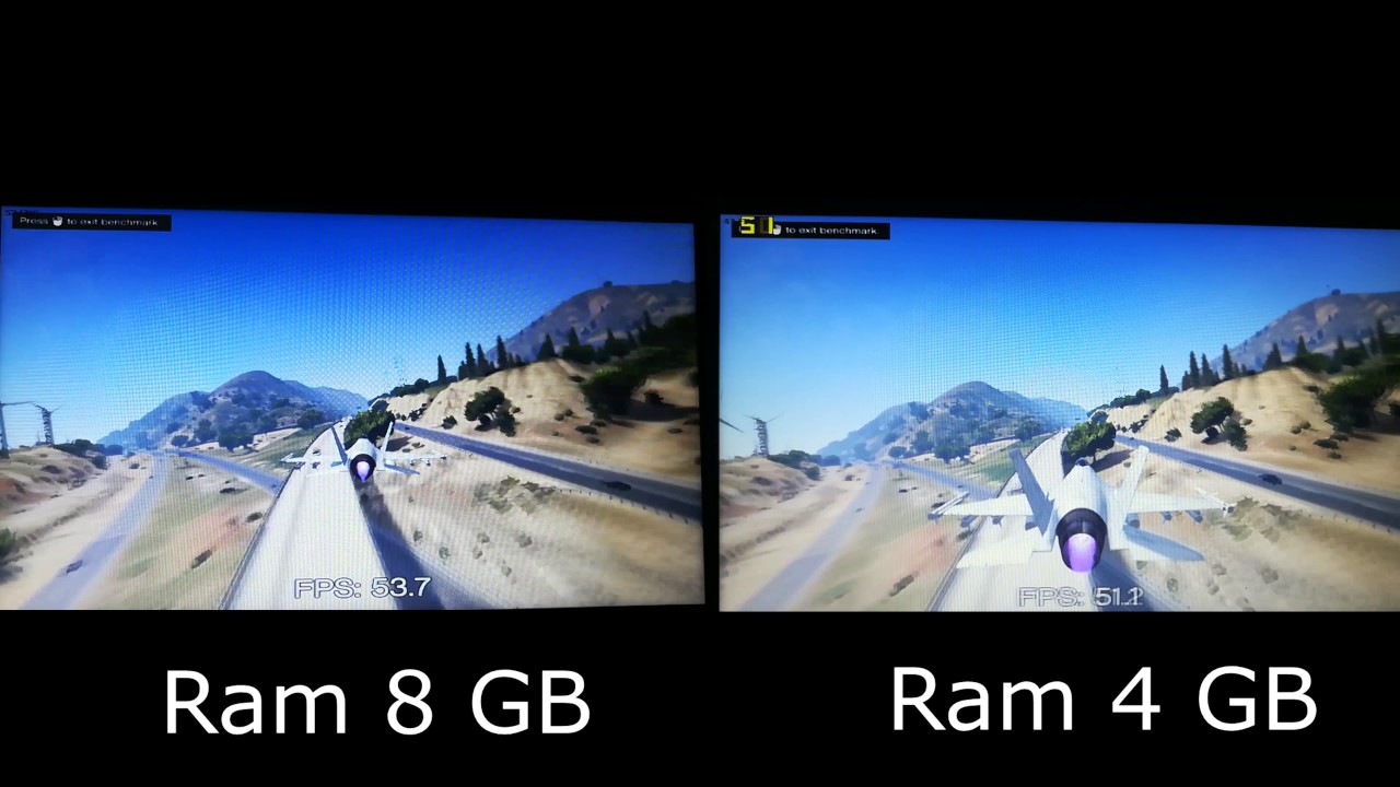 [GTAV]Ram 4 GB VS Ram 8 GB low spec - YouTube