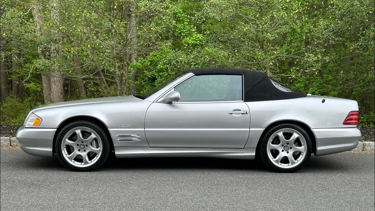 2002 Mercedes-Benz SL600 Silver Arrow V12 Soft-Top operation and ...