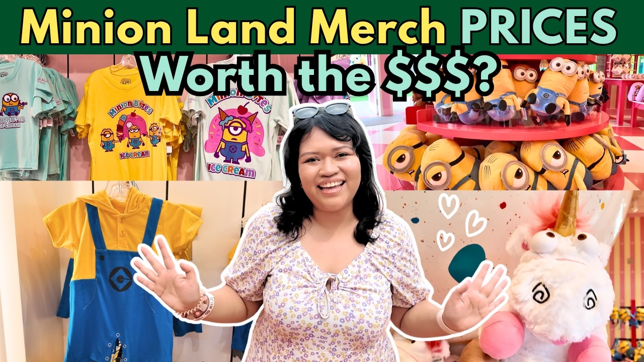 Minion Land Merch with PRICES! ♡ Minion Marketplace Tour at Universal ...