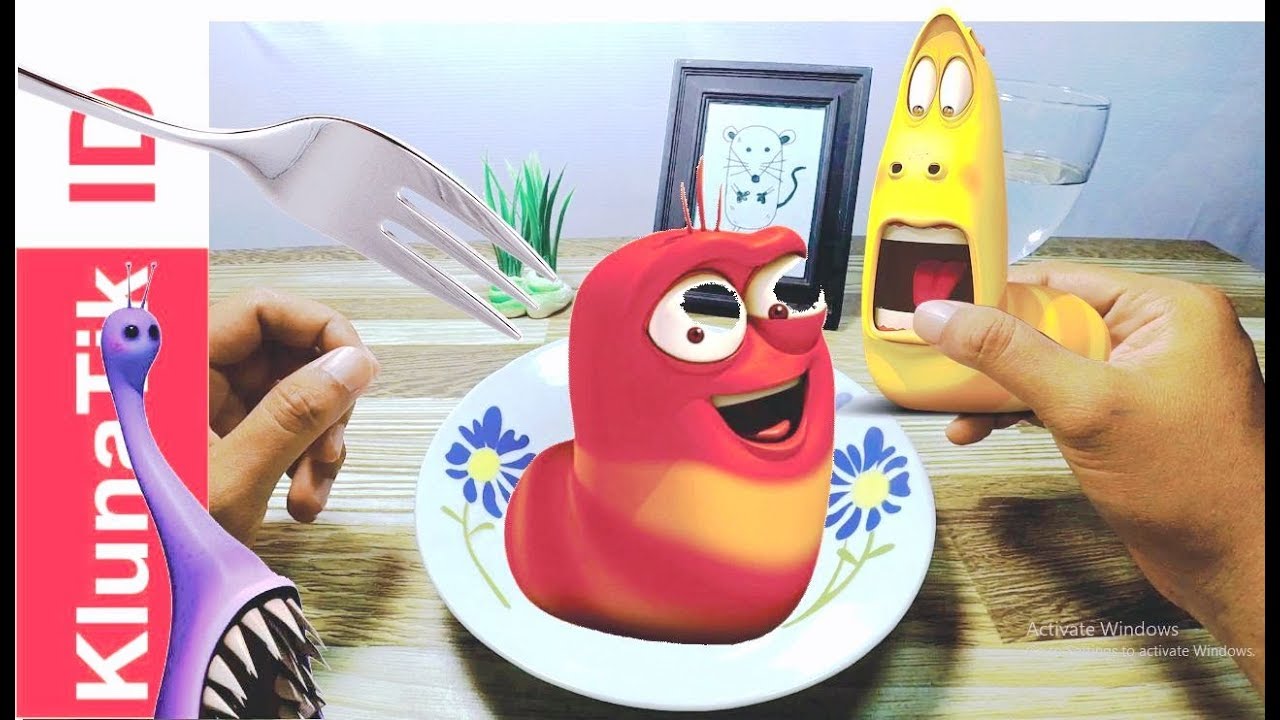 Makan Larva Merah | Eating Red Larva Kluna Tik Dinner Style | Asmr ...