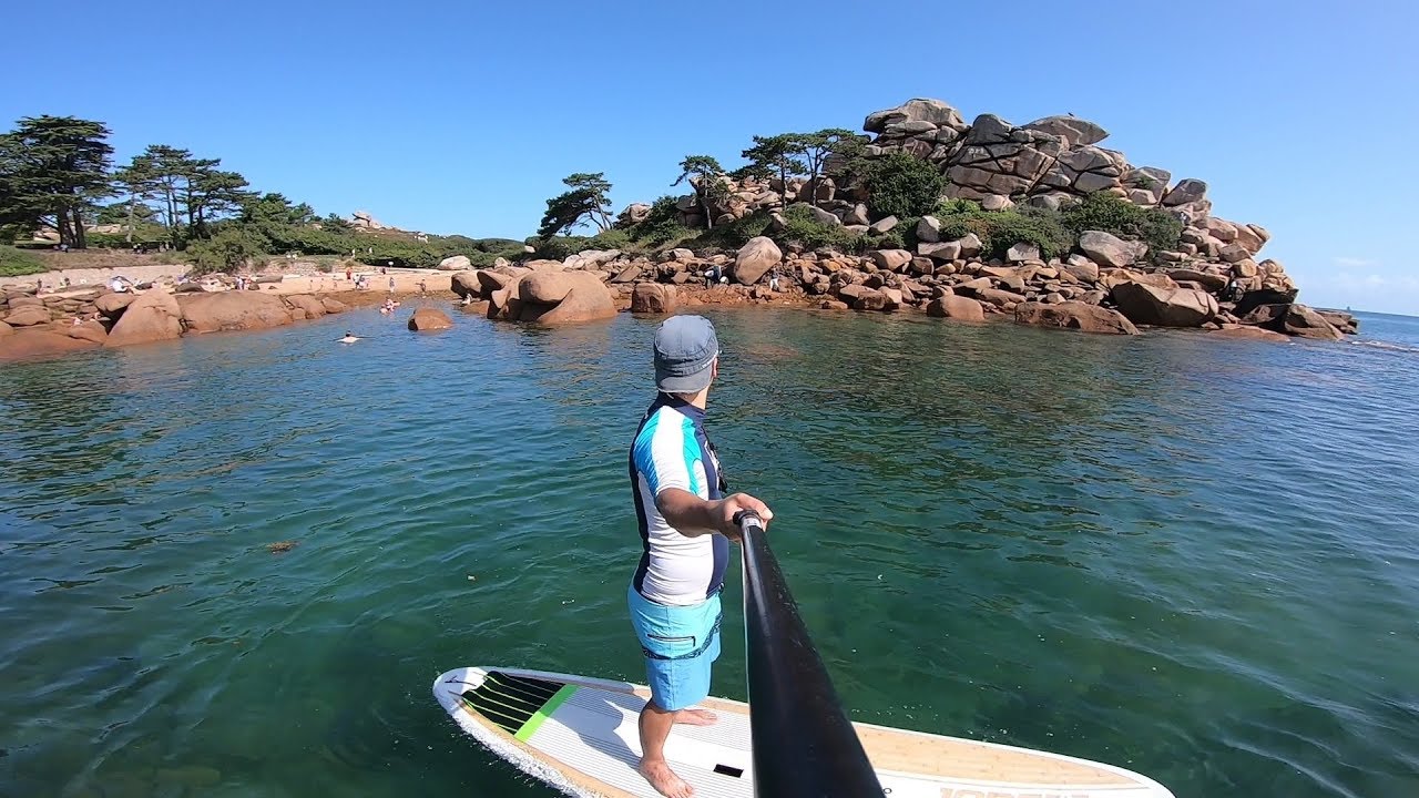 Balade en paddle à Pors Rolland Ploumanac'h - YouTube