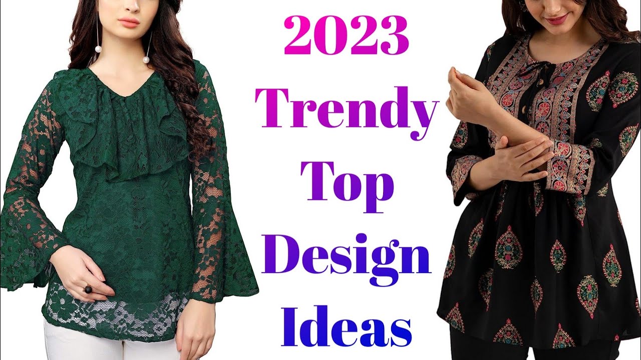 2023 Trendy Top Design Ideas For Women #topdesigns #jeanswithtop # ...
