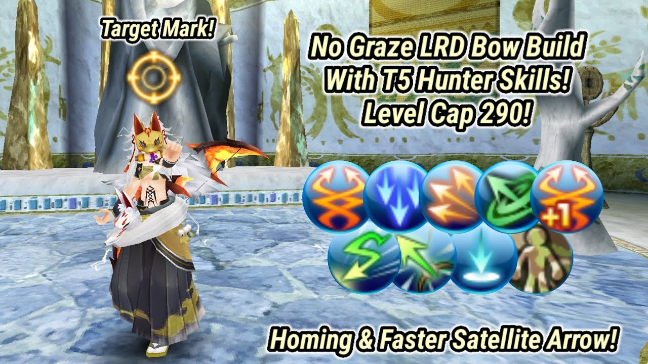 Toram Online - No Graze LRD Bow Build With T5 Hunter Skills Level Cap ...
