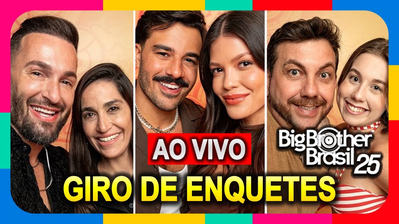 🟧 BBB 25: Giro de Enquetes 2º Paredão: Dani e Diego | Ed e Raissa ...