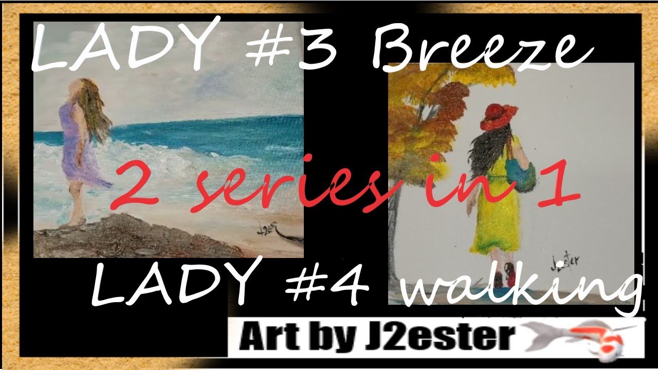 Lady acrylic painting TUTORIAL | How to paint a Lady | Acrylic painting ...