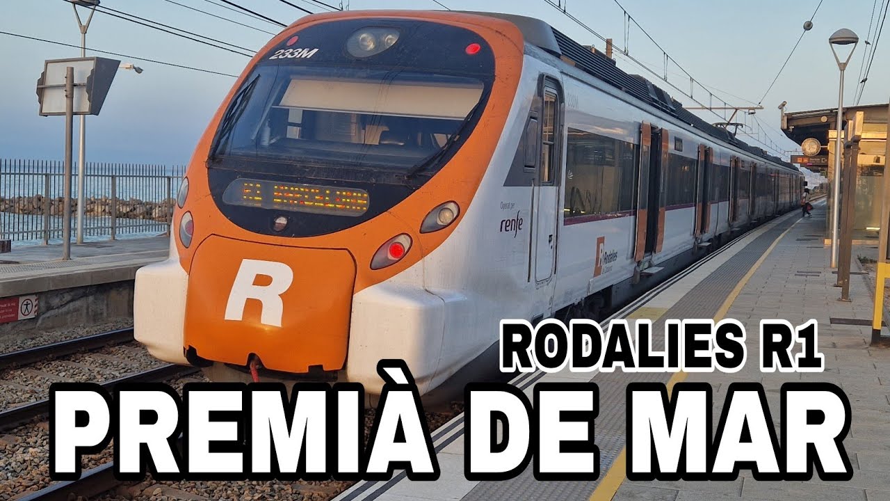 RODALIES R1 Premià de Mar TRENES CIVIA 465 - YouTube