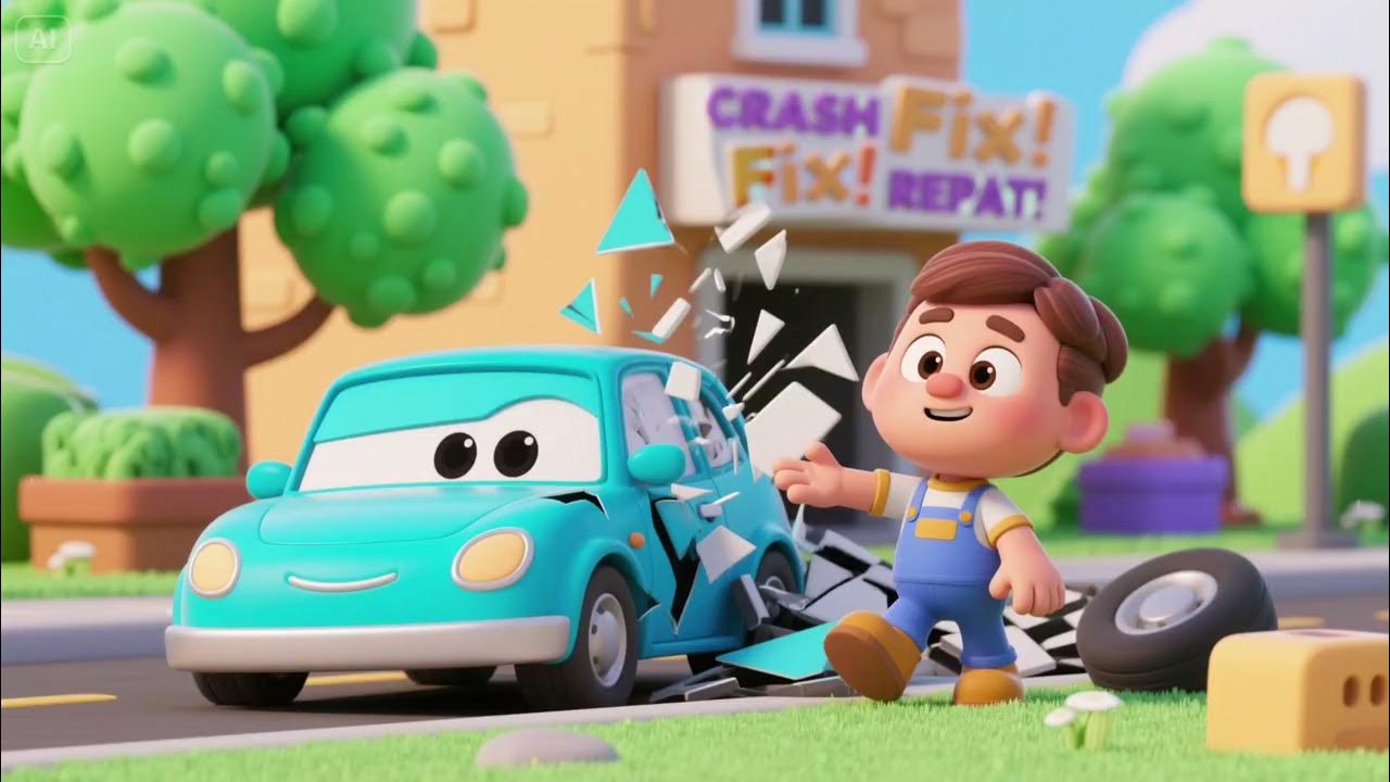 Crash! Fix! Repeat! | Nursery Rhymes & Kids Songs - YouTube