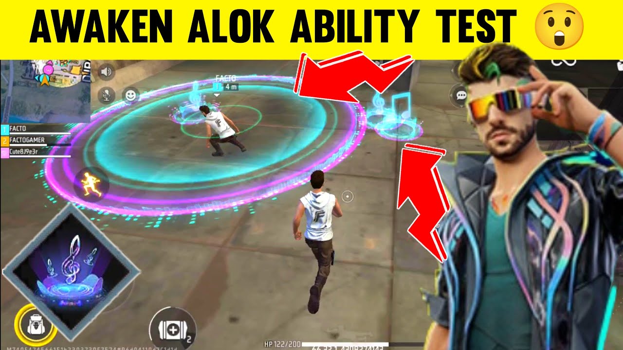Elite Alok Ability | Free Fire Awaken Alok Ability Test And Gameplay ...