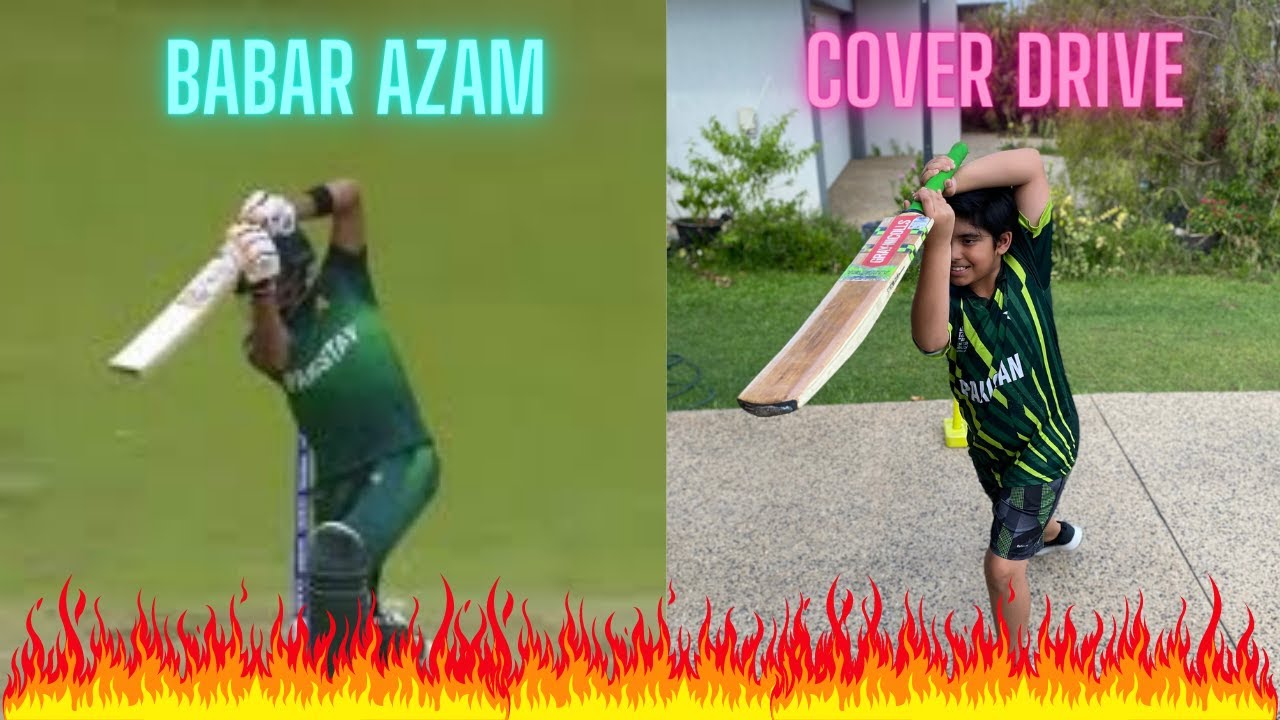 Babar Azam Cover Drive Played by Armaan Mirza - YouTube