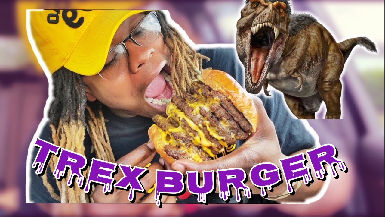 TREX Burger Challenge - YouTube