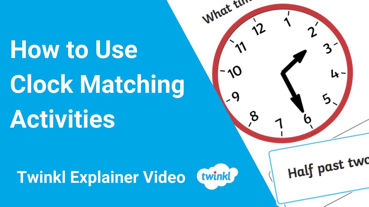 How to Use Clock Matching Activities - YouTube