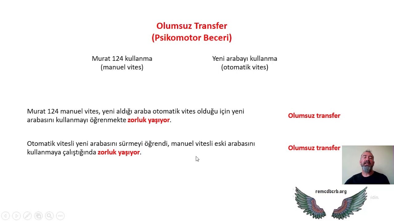ÖP011- Öğrenmede Transfer (Aktarım) - YouTube