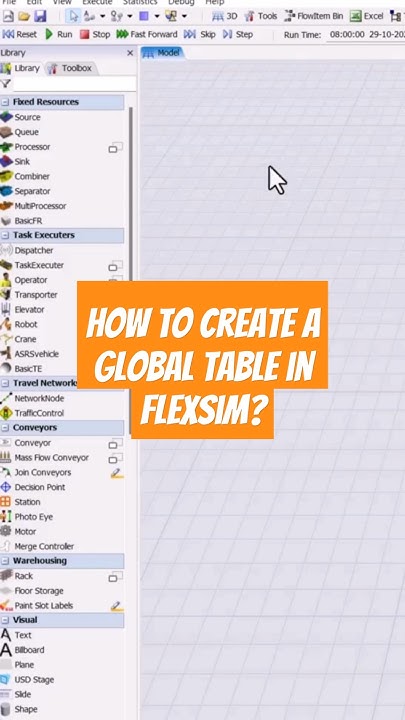 How to Create a Global Table in FlexSim? - YouTube