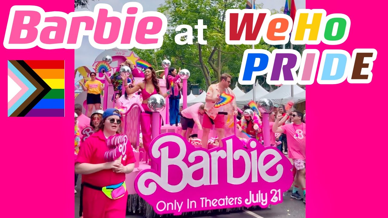 Barbie at WeHo PRIDE Parade!? Happy Pride Month - YouTube