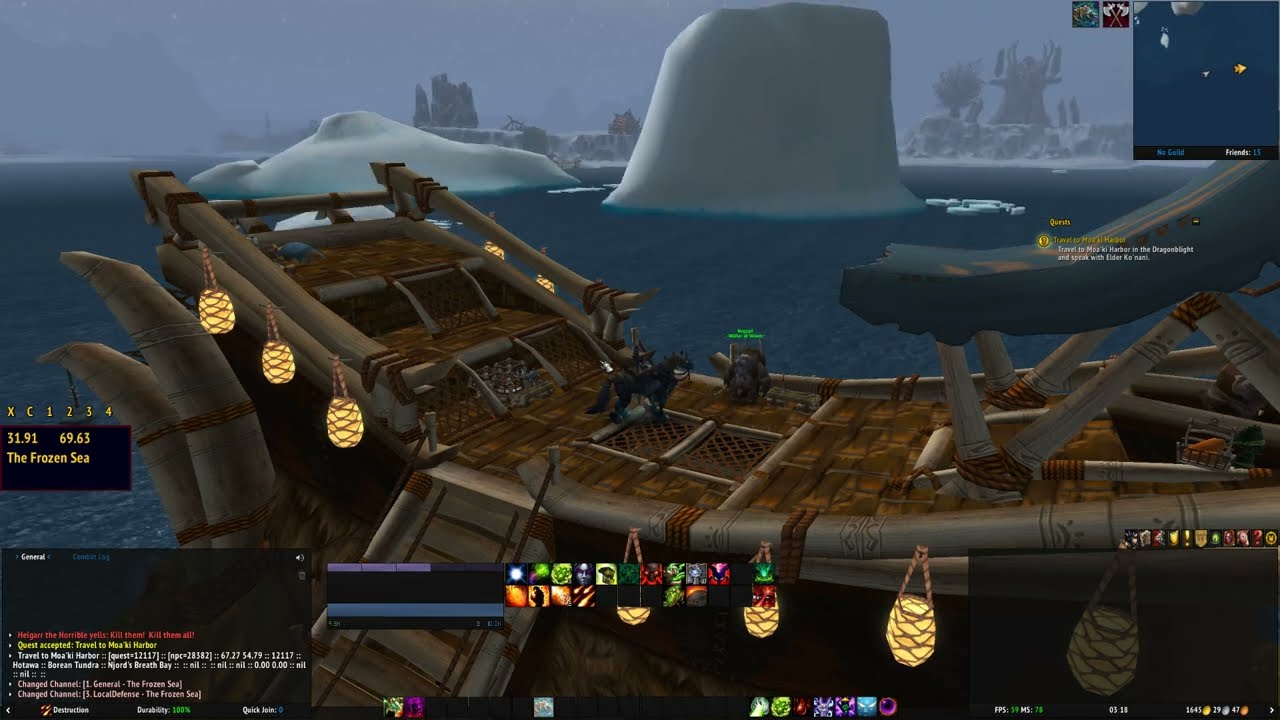 Travel to Moa'ki Harbor WoW Quest - YouTube