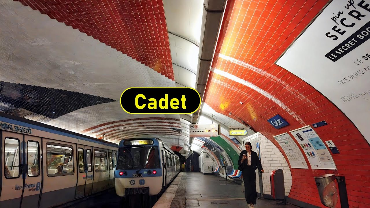 Metro Station Cadet - Paris 🇫🇷 - Walkthrough 🚶 - YouTube