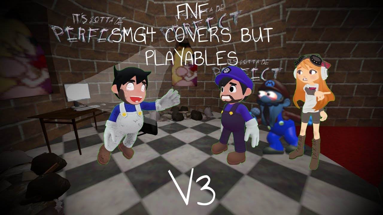 FNF SMG4 COVERS BUT PLAYABLES V3 - YouTube