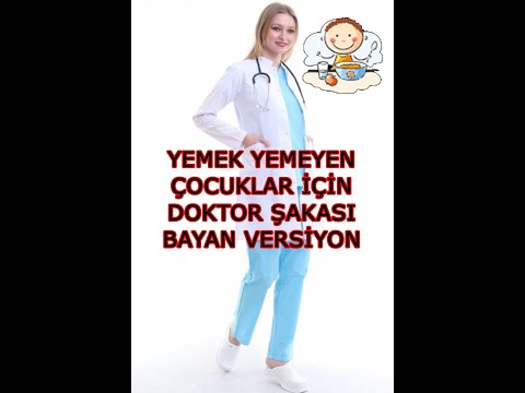 YEMEK YEMEYEN ÇOCUKLAR İÇİN DOKTOR ŞAKASI BAYAN VERSİYON