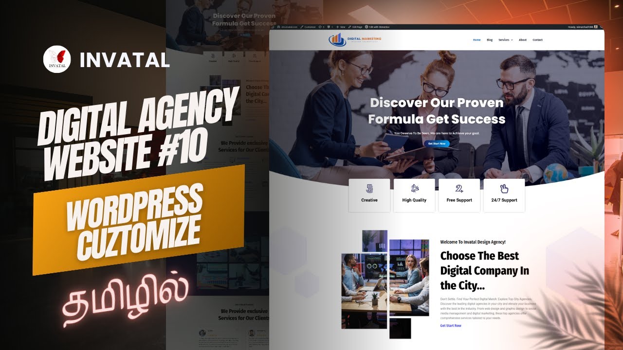 #10 WordPress Customizations Tutorial for Any Website in Tamil #invatal ...