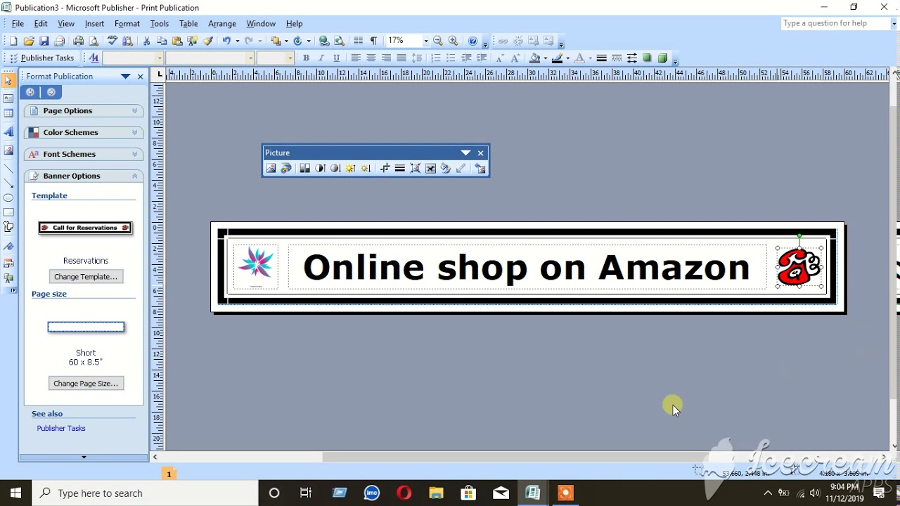 How to create a banner by Microsoft Publisher in 5 minute, কীভাবে ...