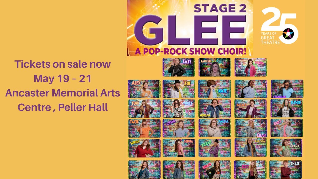 Theatre Ancaster presents, GLEE: A Pop Rock Show Choir! - YouTube