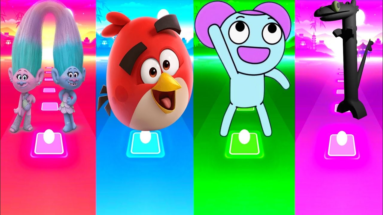 Trolls_3_Band_Together🆚Angry_Birds🆚Pibby🆚Toothless_Dragon_Dancing😁Who ...