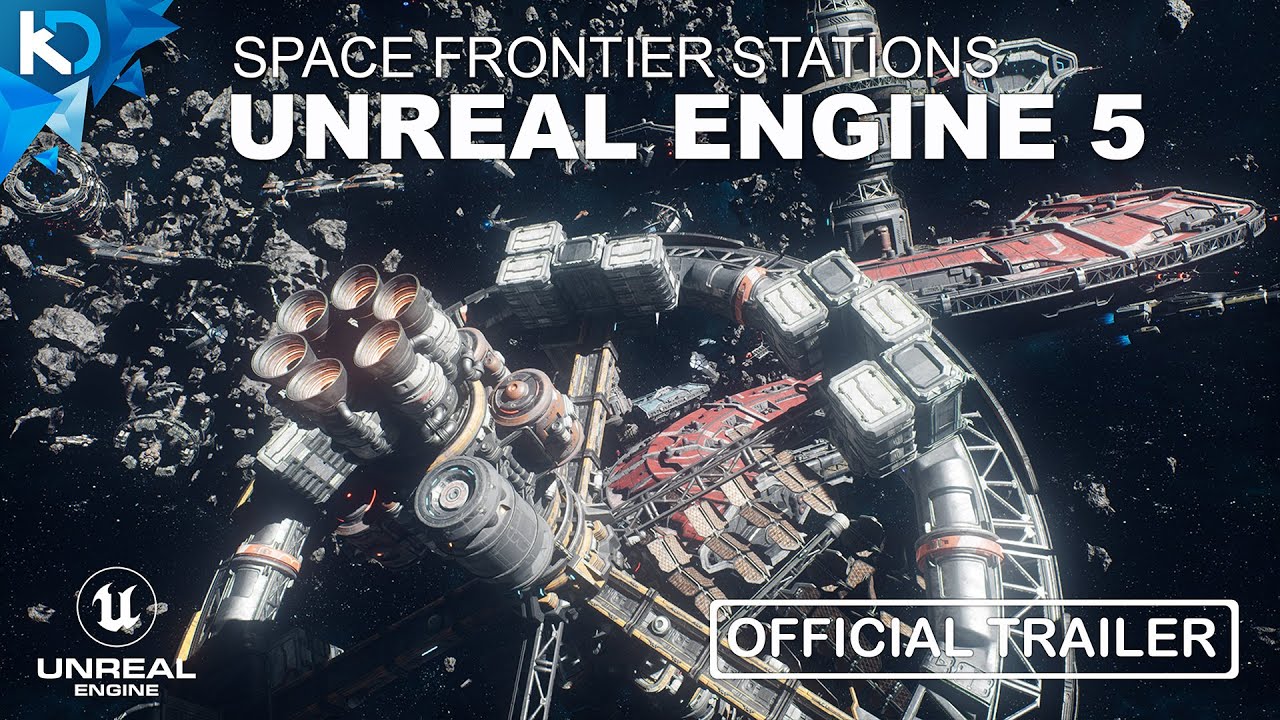 Space Frontier Stations - 4K Cinematic Trailer - Unreal Engine 5 # ...