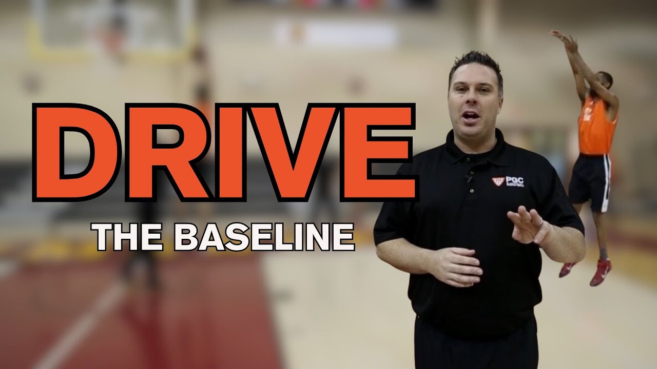 Basketball Drill to Drive the Baseline - YouTube