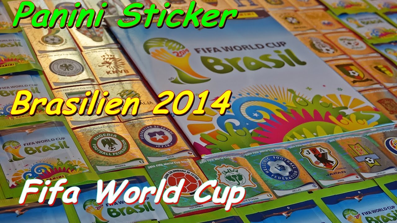 PANINI STICKER FIFA World Cup Brasil 2014 unboxing Sticker in ...