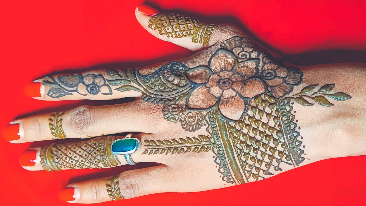 Very Beautiful And Gorgeous Mehndi Design For Back Side Hands ...