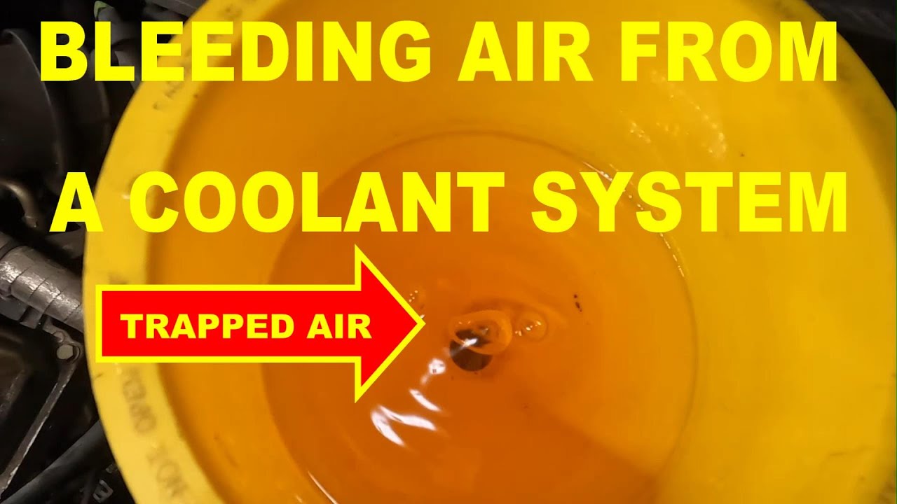 HOW TO BLEED AIR OUT OF A COOLING SYSTEM AFTER A FLUSH OR A REPAIR WITH ...