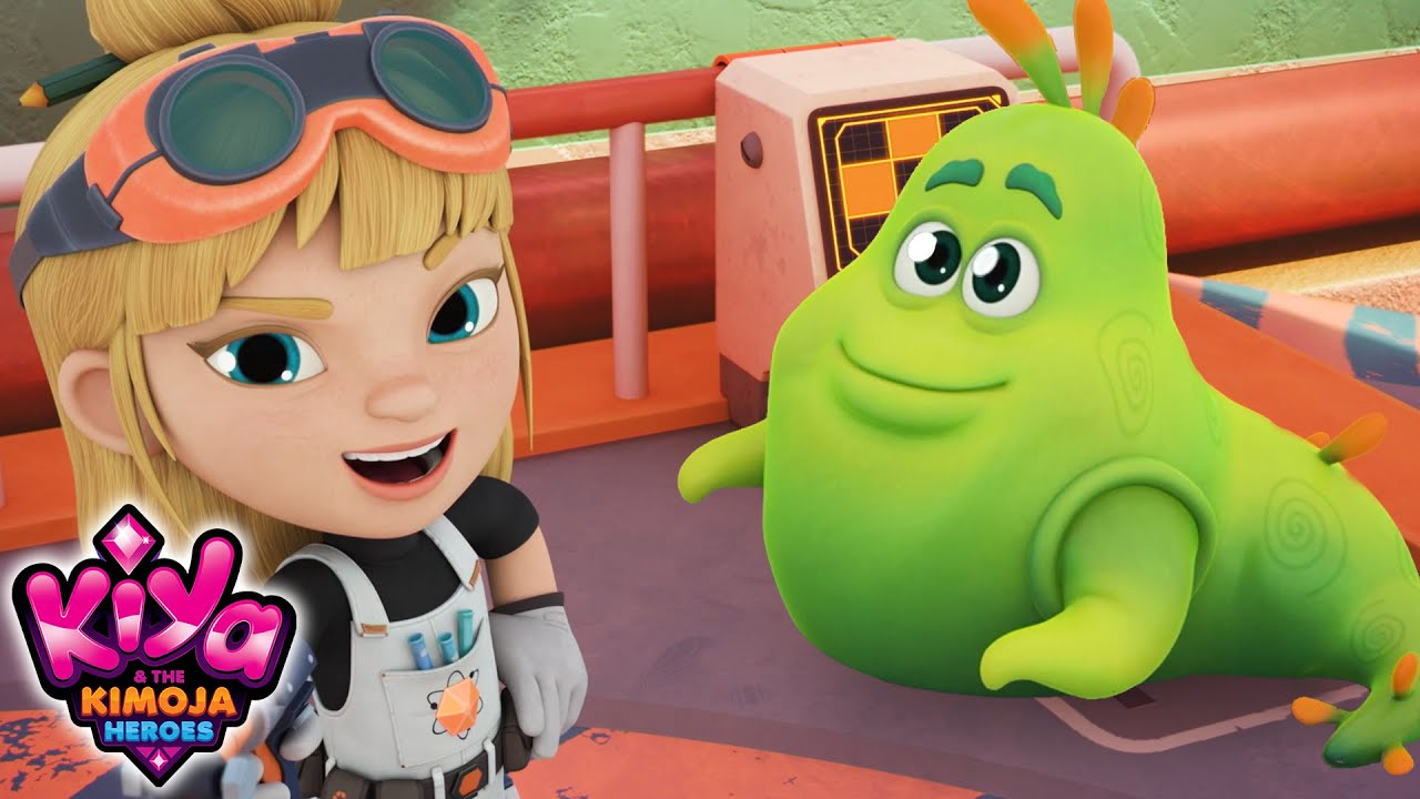 Kiya & the Kimoja Heroes | Chase that slug! | COMPILATION @disneyjr ...