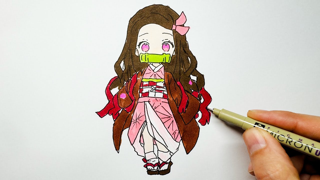 How to Draw Chibi Nezuko From Demon Slayer - YouTube