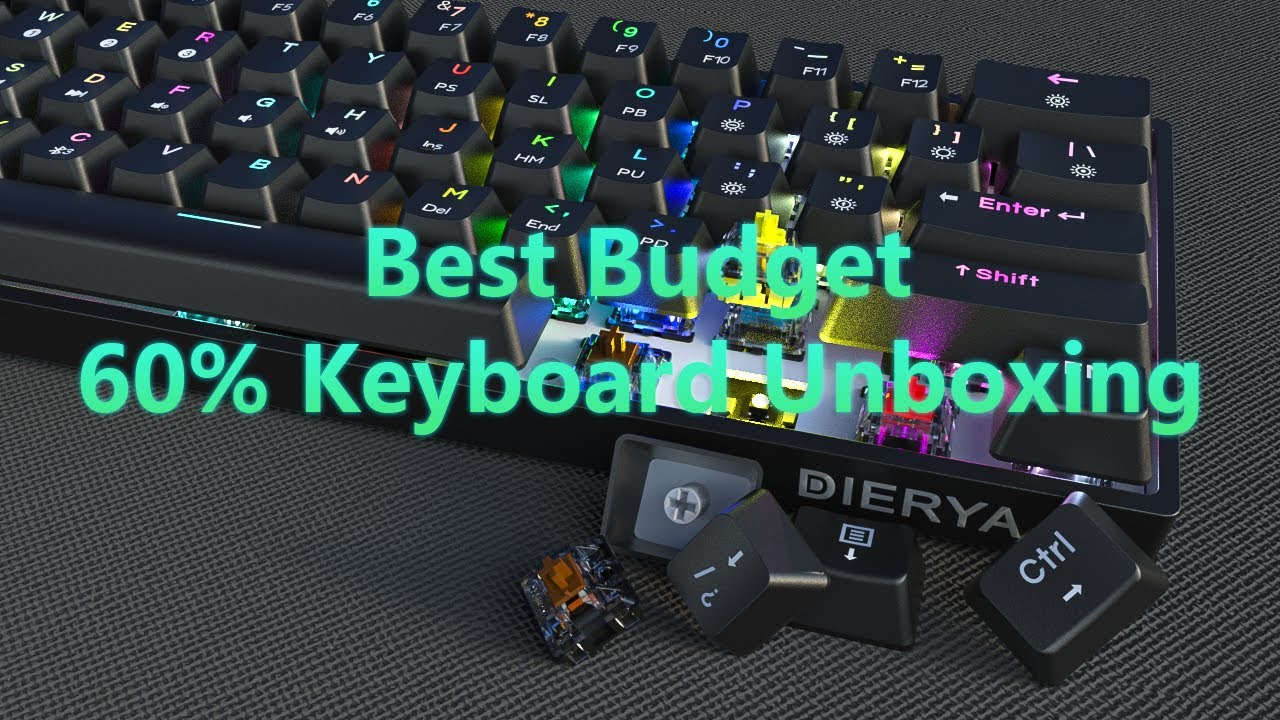 Dierya DK 61E Keyboard Unboxing & Refitting From Lewistoh - YouTube