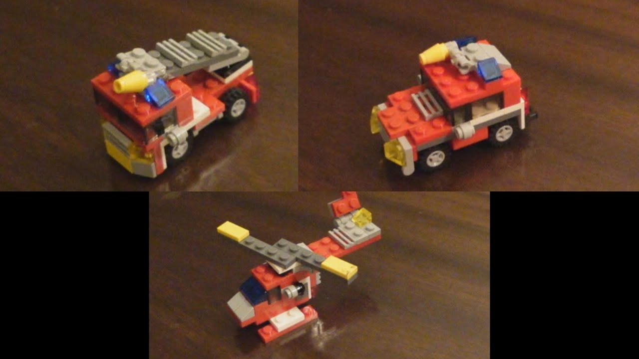 Lego Creator 3in1 6911 Mini Fire Truck - YouTube