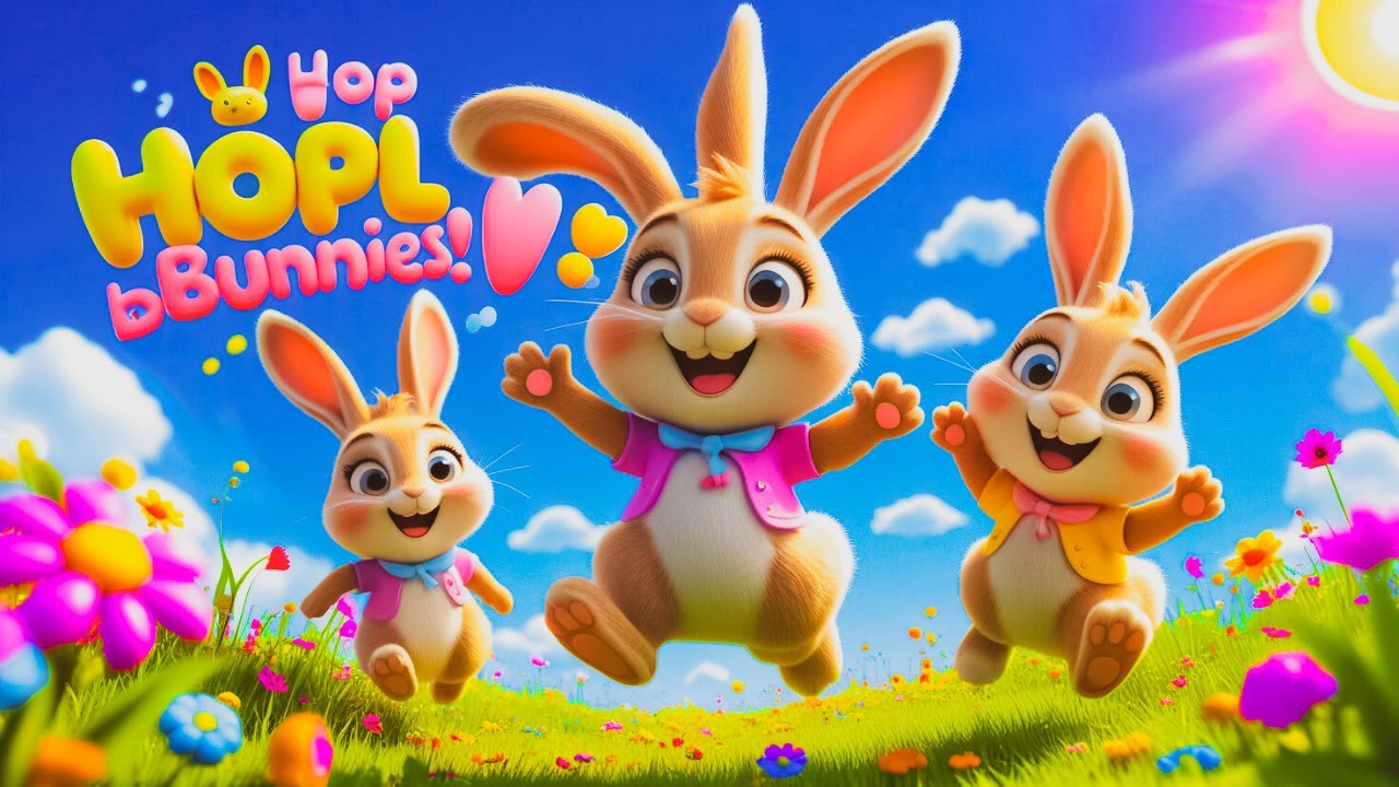 Little Bunnies Nursery Rhyme Video For Toddlers and Babies | Dance ...