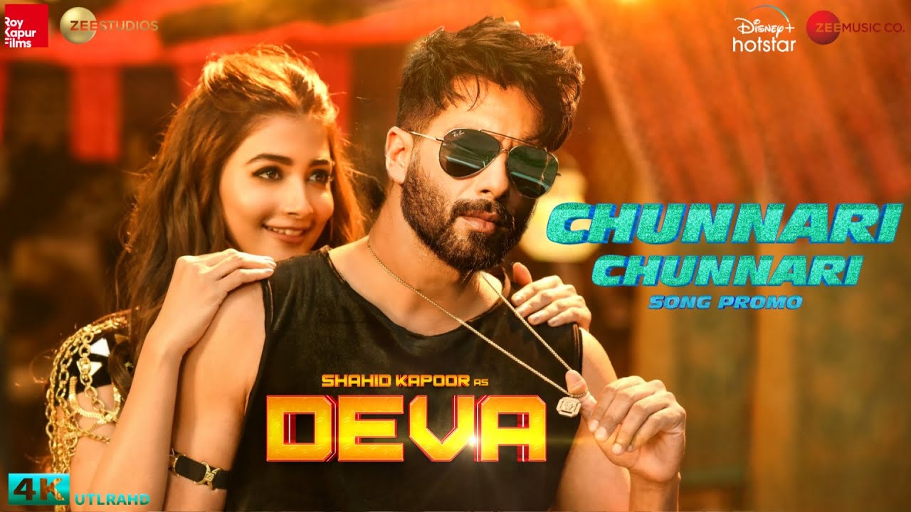 DEVA: Chunnari Chunnari (Hindi) Song | Shahid Kapoor | Pooja Hegde ...