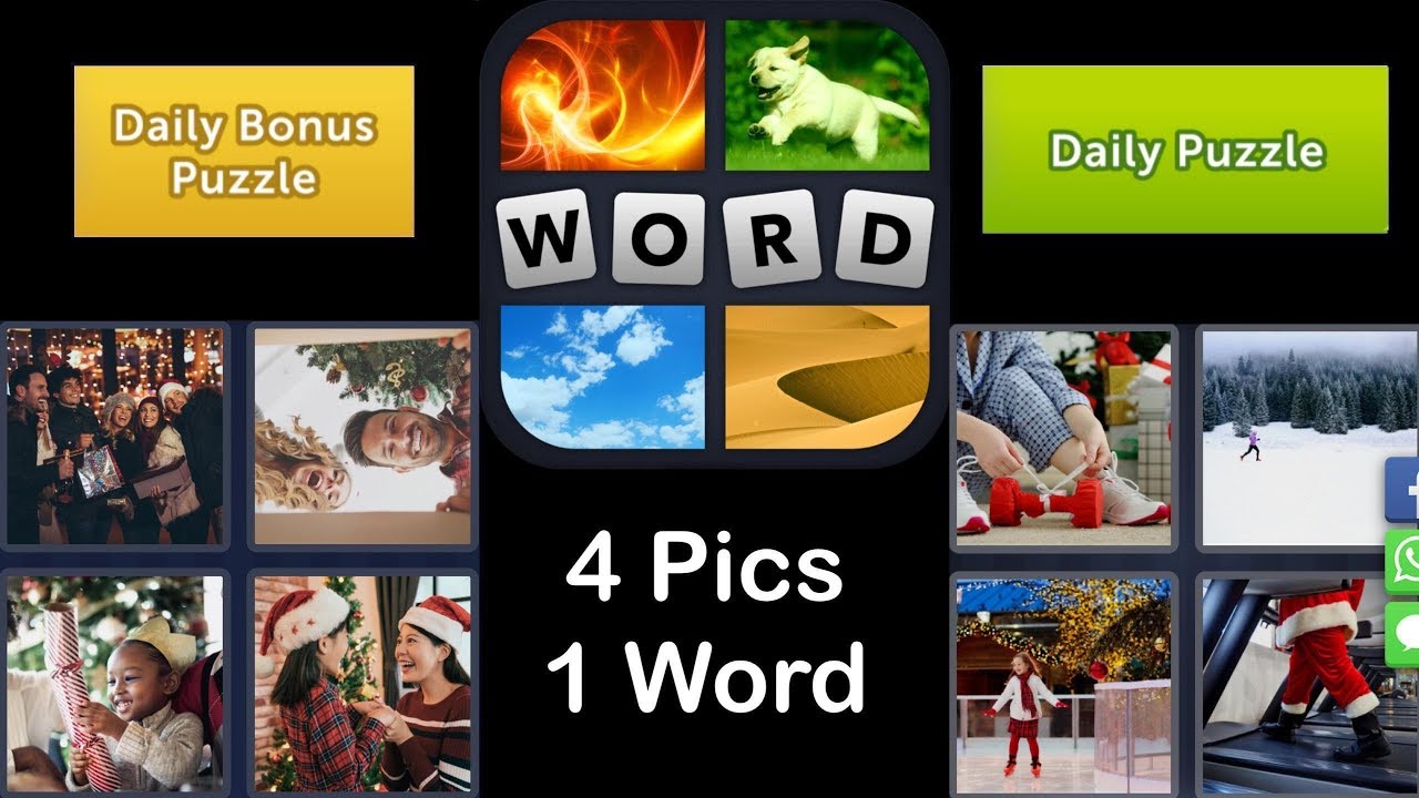4 Pics 1 Word - Christmas - 12 December 2019 - Daily Puzzle + Daily ...