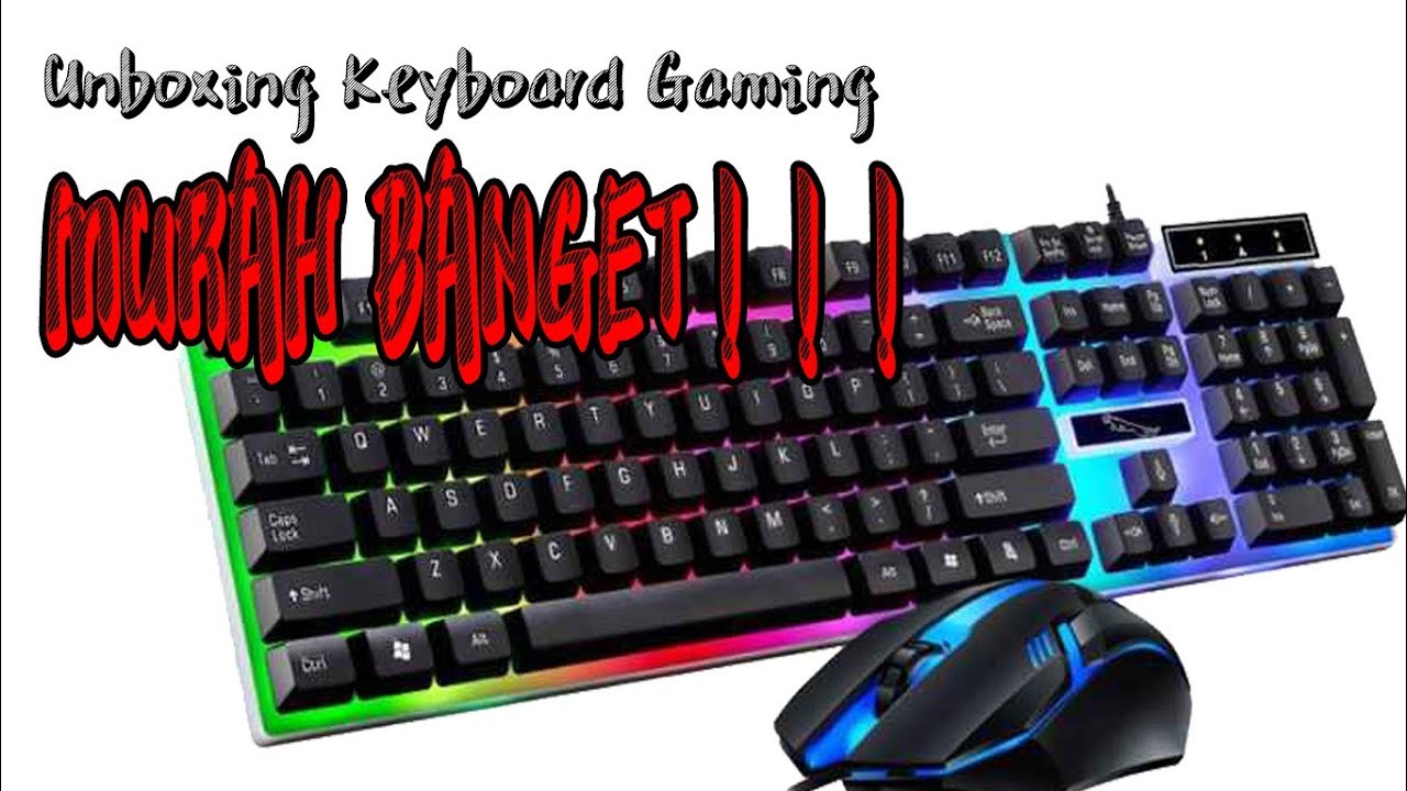 Unboxing Keyboard Gaming Beli di Shopee Super Murah!!! - YouTube