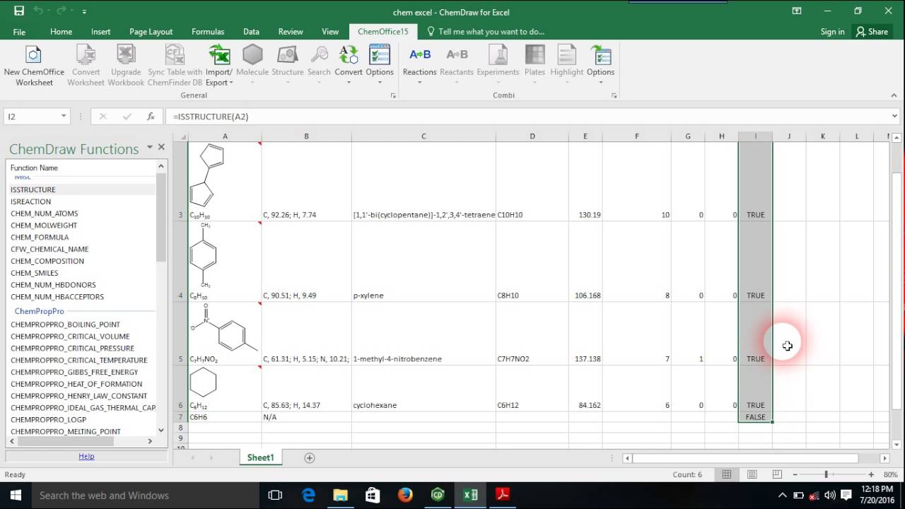 Chem Draw Excel part 2 - YouTube