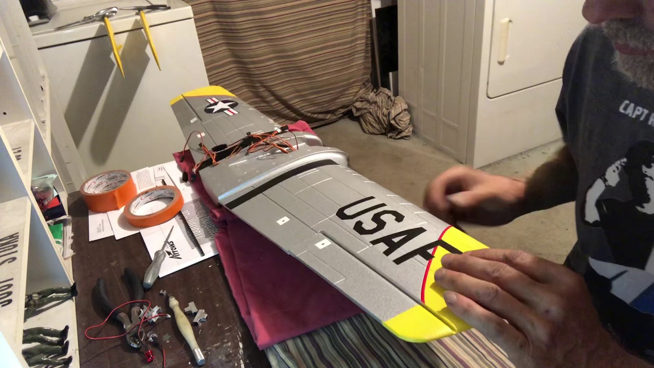 Installing Nav,& landing LED lights - YouTube