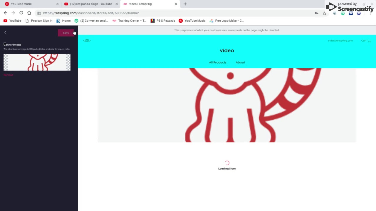 how to make a store in teespring.com - YouTube