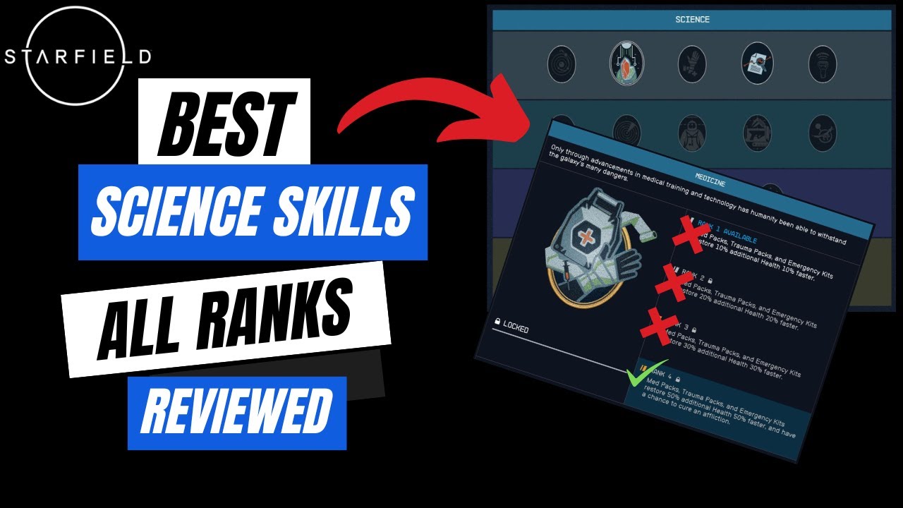 Best Skills in Starfield - Complete SCIENCE SKILLS Guide - ALL RANKS ...