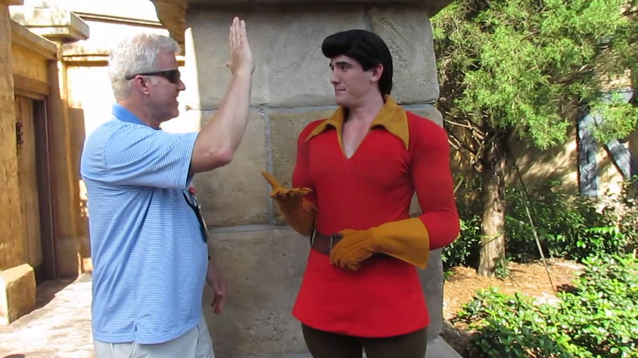 Dad & Gaston at Magic Kingdom - YouTube