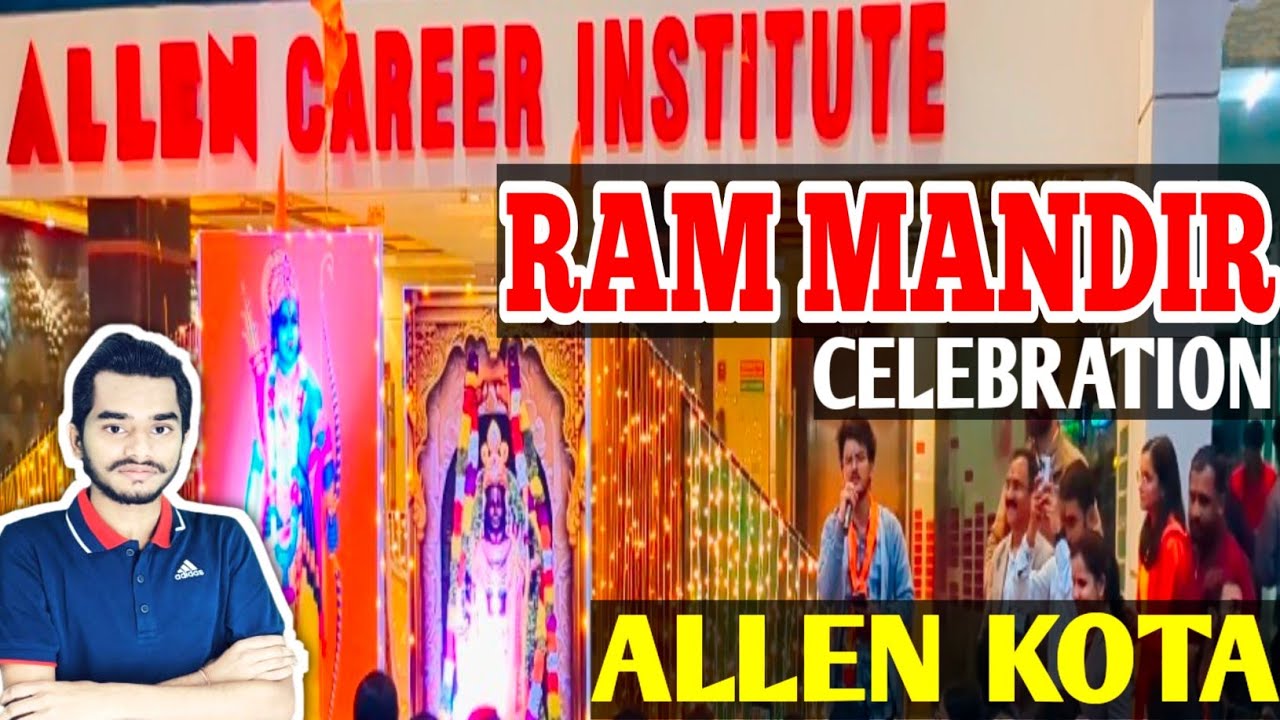 🔴RAM MANDIR CELEBRATION ALLEN KOTA • ALLEN KOTA RAM MANDIR CELEBRATION • RAM BHAJAN ALLEN KOTA ...