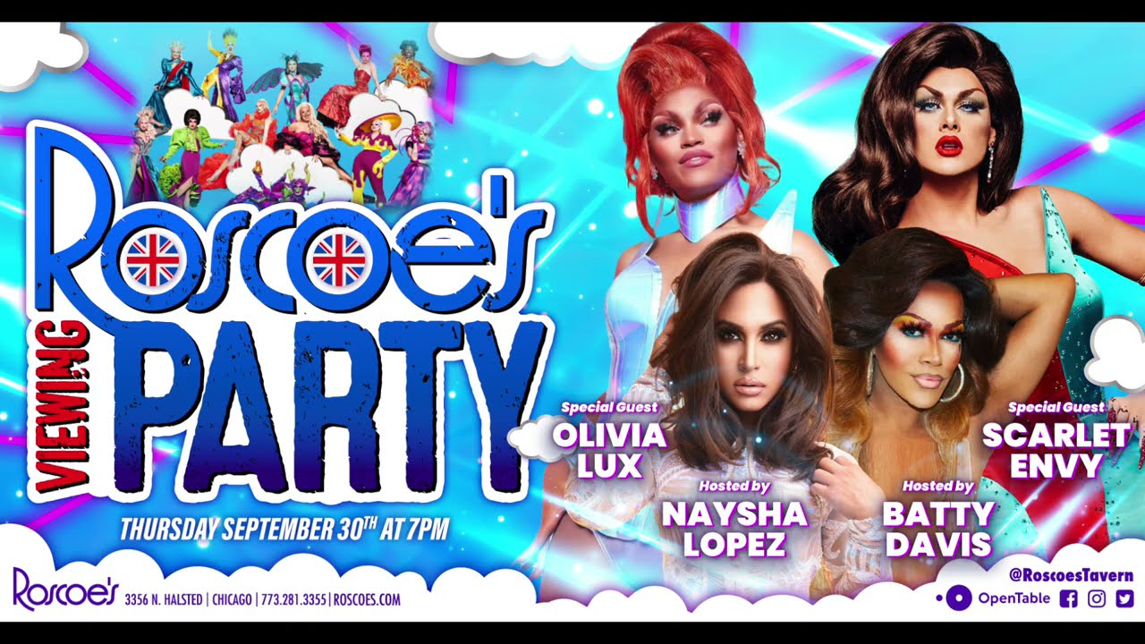 Scarlet Envy & Olivia Lux: Roscoe's RPDR UK Viewing Party with Batty ...