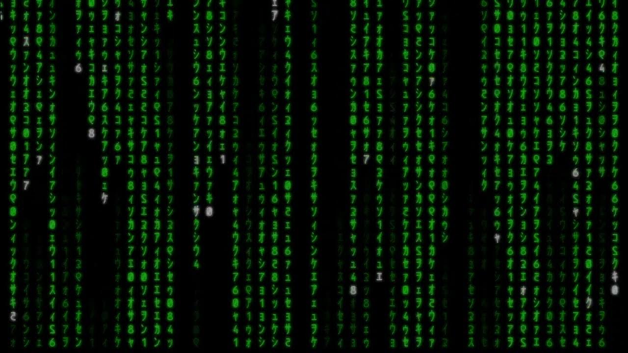 Matrix raincode - Screensaver Footage Background video - YouTube