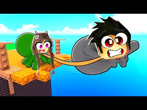 BABİ İLE ÖRÜMCEK OLDUK VE OBBY PARKUR YAPTIK 😂 Roblox Webbed 2 Player Obby